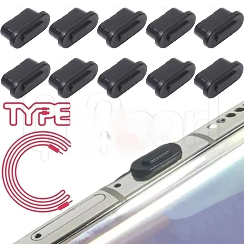 10Pcs Upgrade Type-C Dust Plug - Dustproof Covers - With Locating Point ...