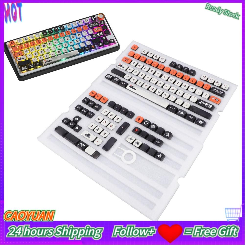 Caoyuanstore Fockety Pudding Keycaps 122 Keys Keycap Set Colorfast Dye ...