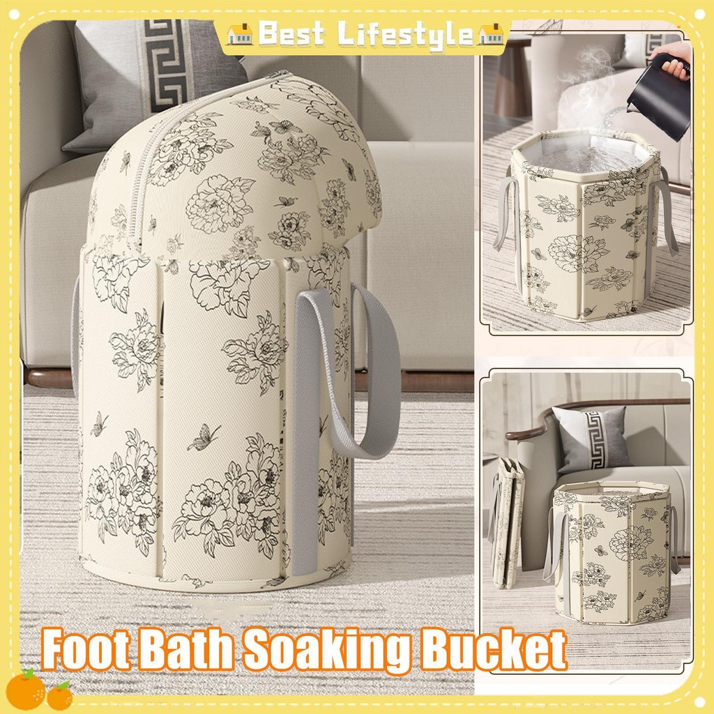 Foot Bath Soaking Bucket Warm Foot Wash Bag Foot Bath Spa Basin with ...