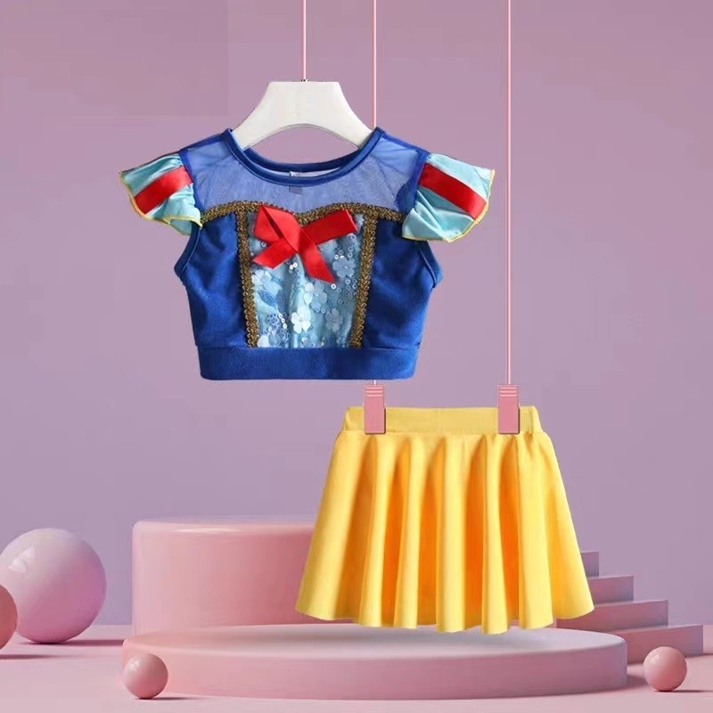 Baby Girl Snow White Swimsuit Elsa Split Swimsuit Belle Princess 3.7 ...