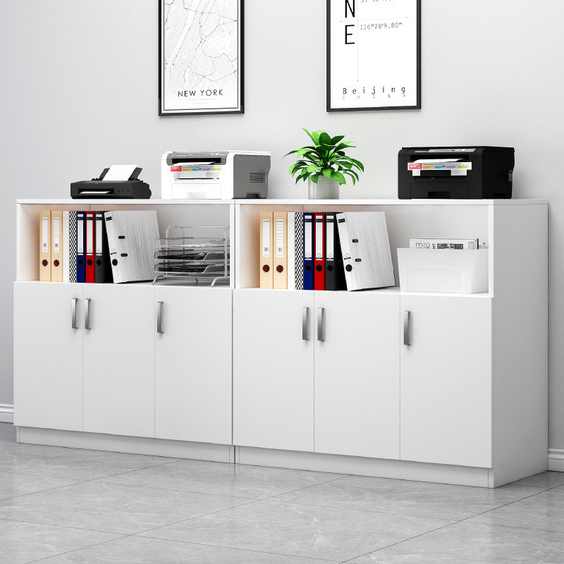 Floor-standing Combination File Cabinet Layered Archive Cabinet with ...