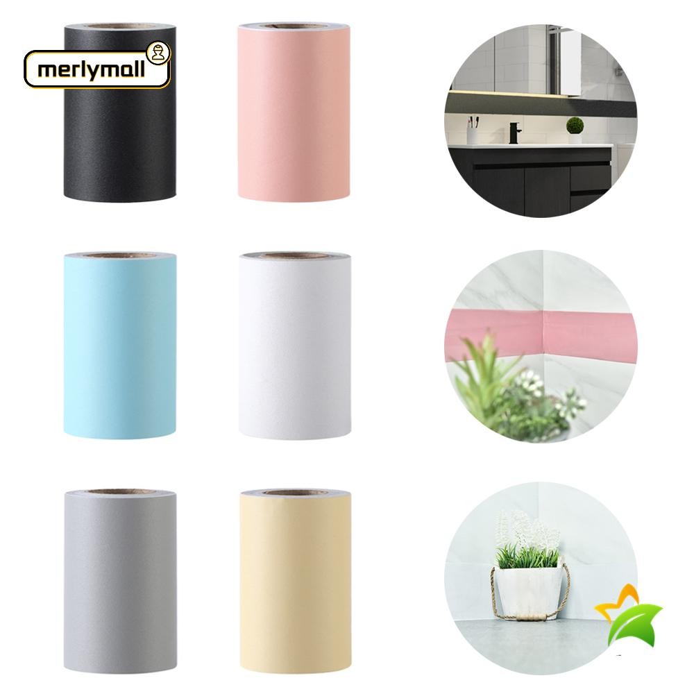 MERLYMALL 5M Wall Border Stickers Waterproof PVC Vinyl Decals Baseboard ...