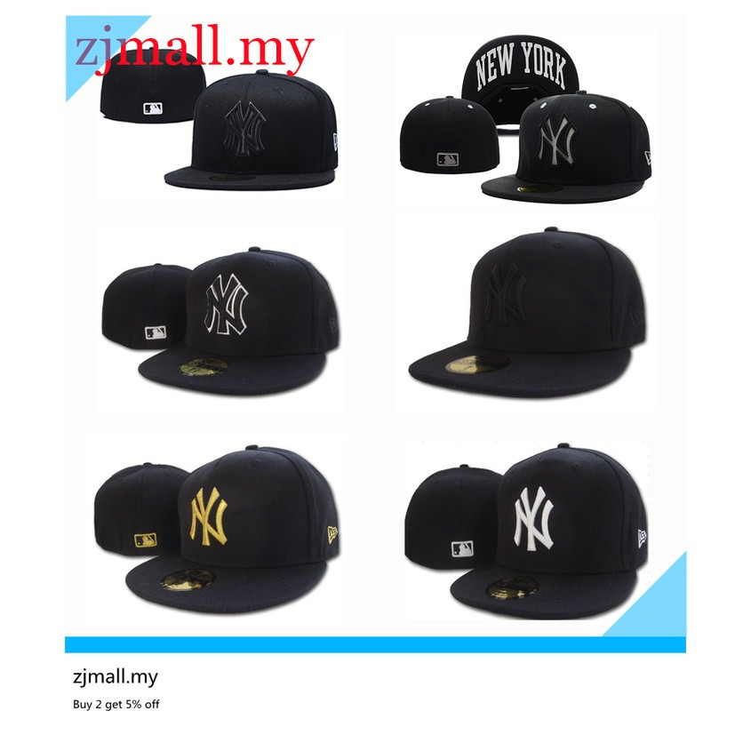 6Colors Ready stock New York Yankees 59FIFTY FITTED Hats Caps MLB New ...