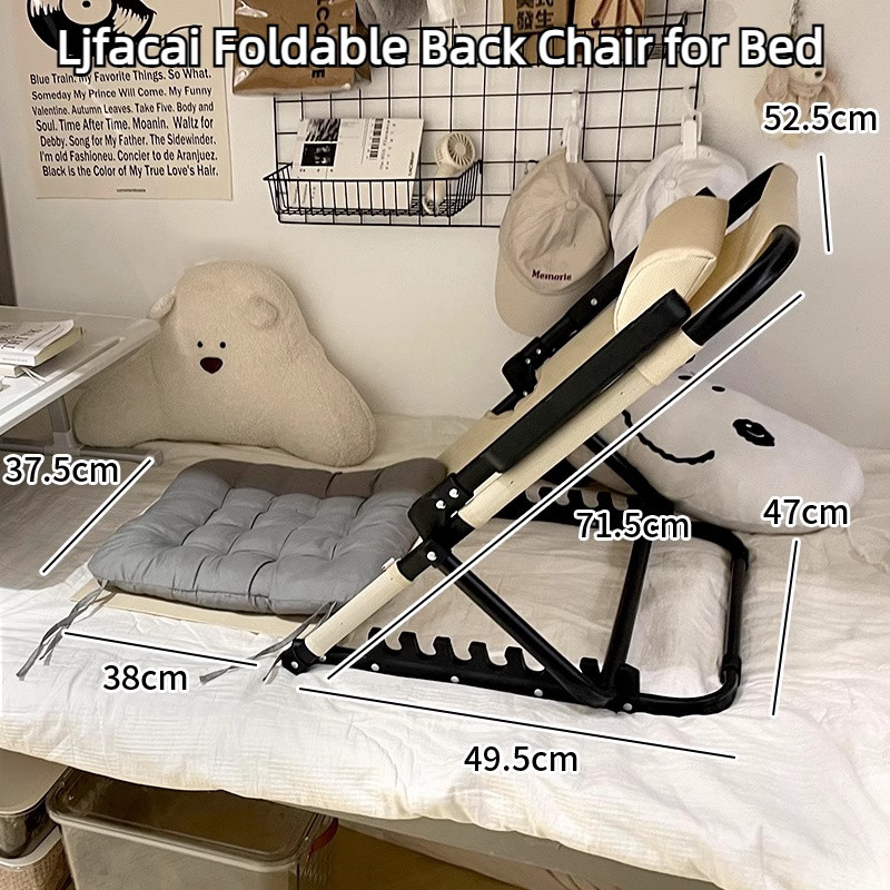 Ljfacai Foldable Bed Back Chair Cushion Seat deck chair Folding Lazy ...