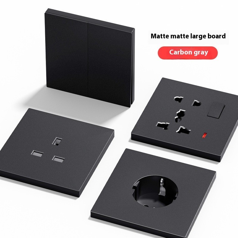 Carbon Gray Frosted Type 86 Concealed European Standard 16A German ...