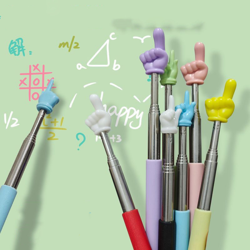 Finger Retractable Teaching Pointer Extendable Hand Pointer Classroom ...