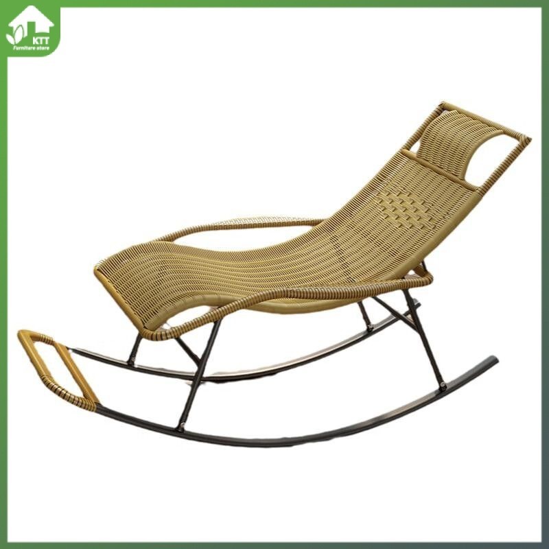 Summer Rattan Chair Rocking Chair Home Rocking Chair Adults Leisure ...