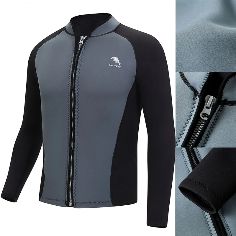 [Toronto1] Snorkel Top Jacket Men's Split Long Sleeve Surf 2mm Neoprene ...