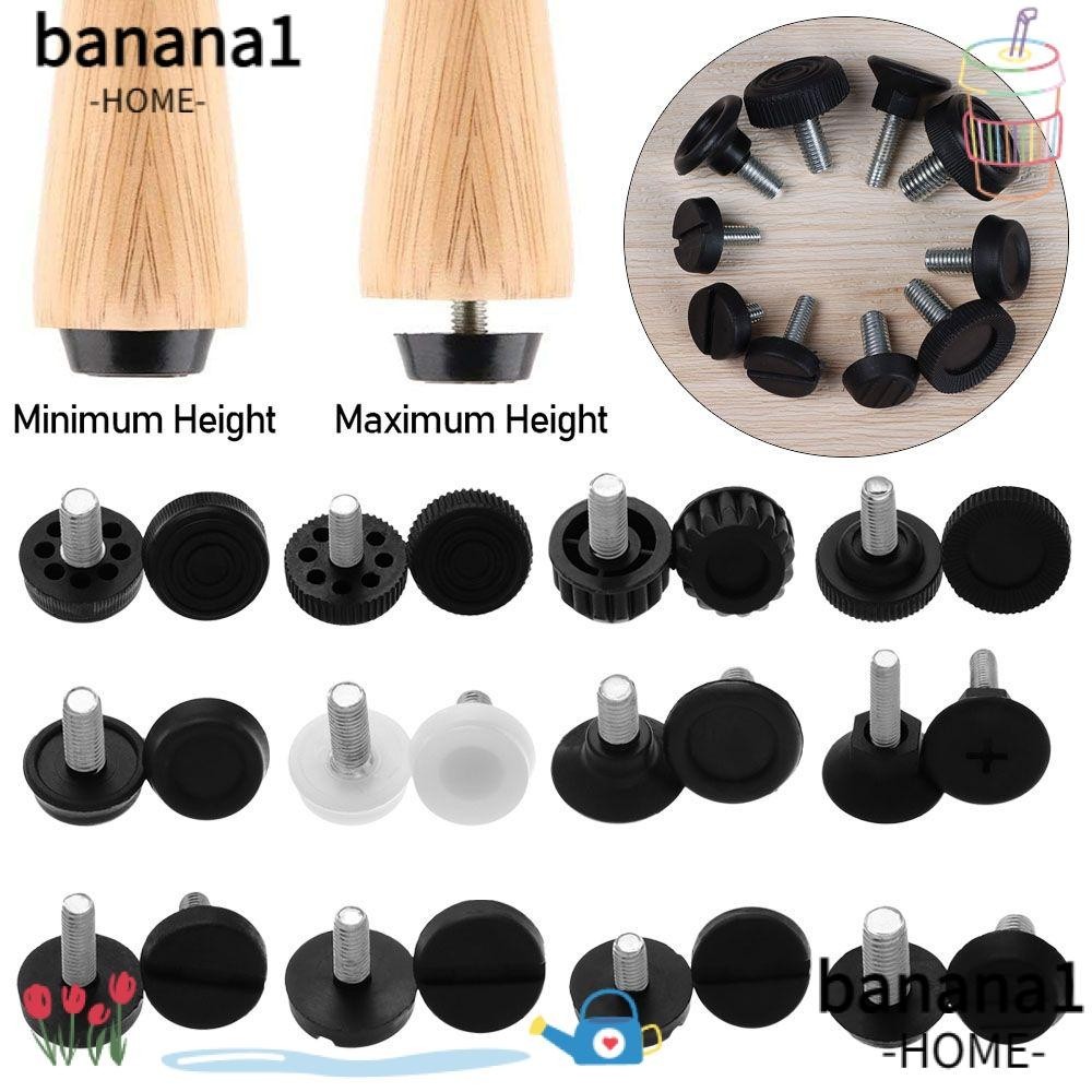 BANANA1 10Pcs Leveling Feet Adjustable Levelers Screw Table Chair Leg ...