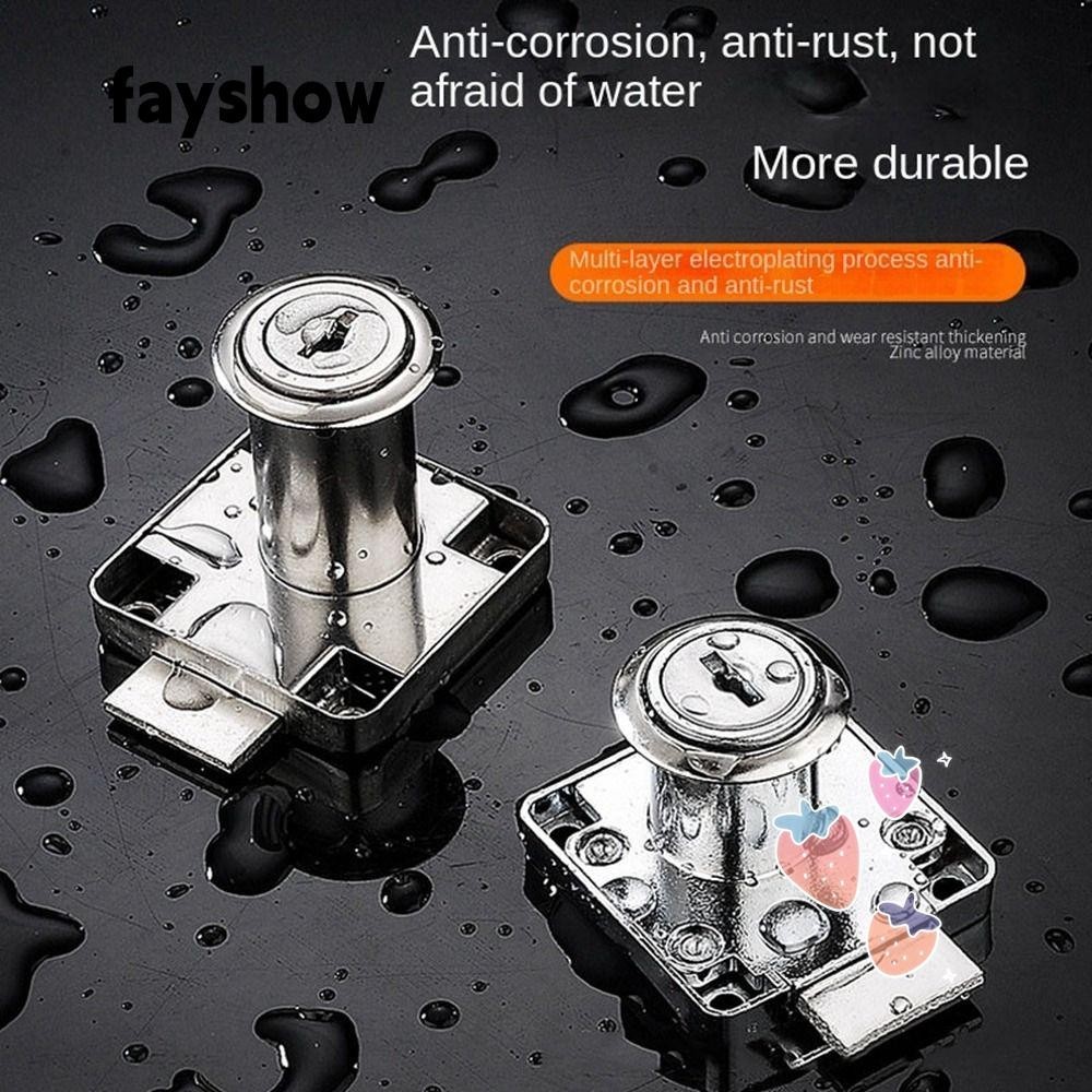 FAY Cabinet Latch Locks, With Keys Cold Rolled Steel Desk Drawer Lock ...