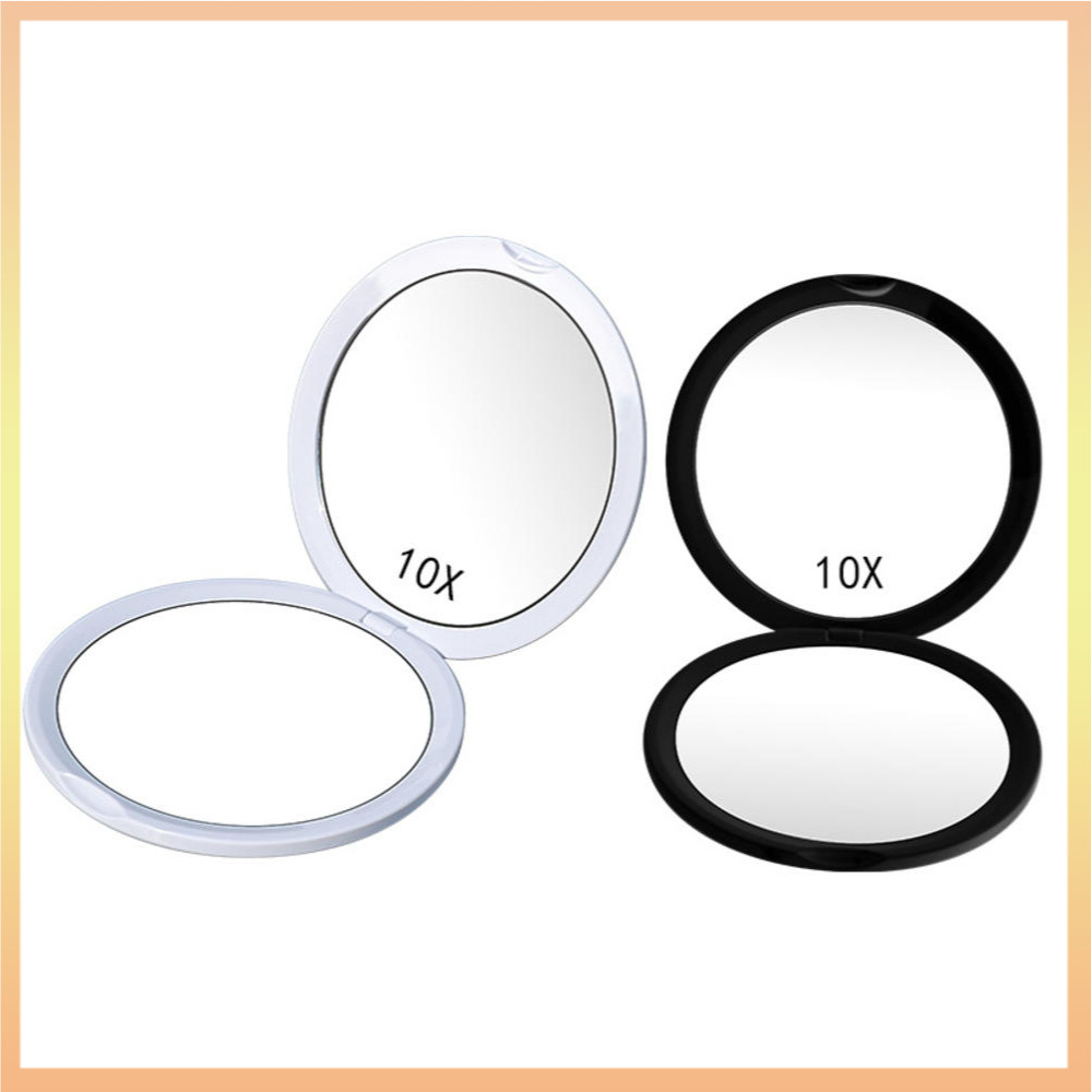 Mini Makeup Mirror Portable Compact Pocket Mirror 1X 10X Magnifying ...