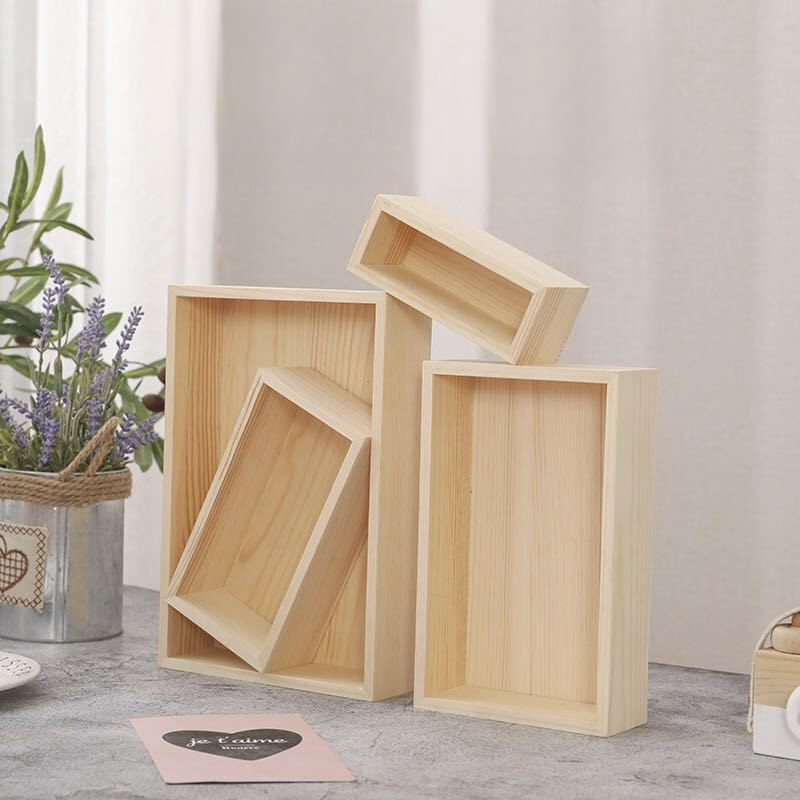 Wooden Box Customized Non-Covered Solid Wood Storage Box Customized ...