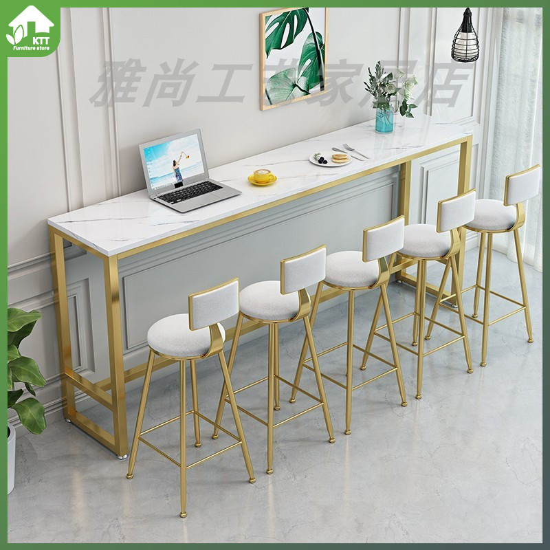 Bar Table against the Wall High Foot Table Balcony Table Long Table ...