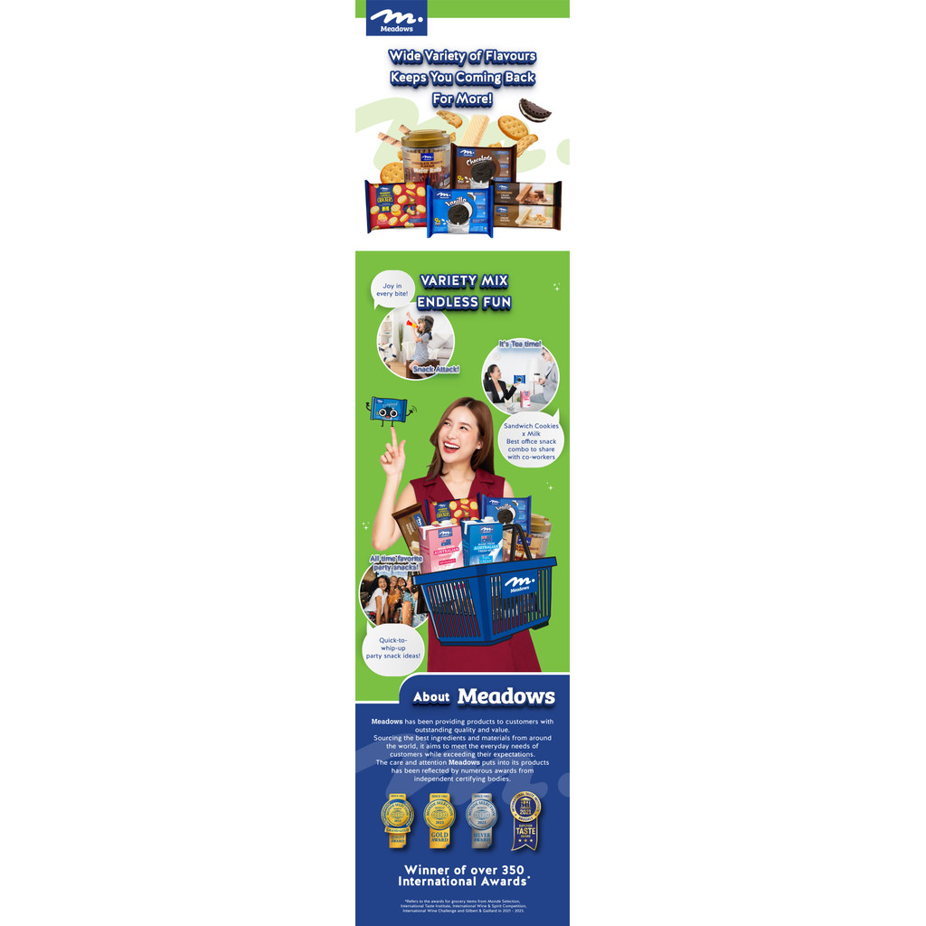 Meadows Chocolate Wafers, 200g | Shopee Singapore