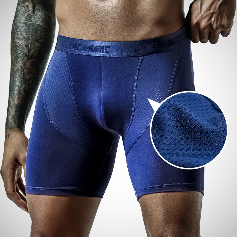 Sports Men's Anti-Wear Legs Modal Breathable Running Fitness Tight Mid ...