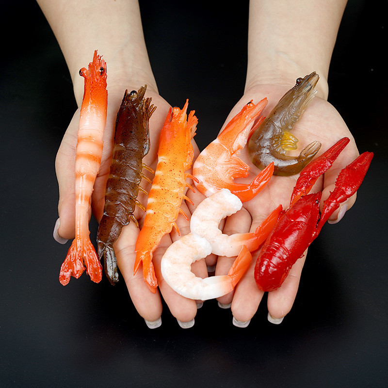 Simulation Shrimp Model Shrimp Fake Base Wai Shrimp Cooked Shrimp Raw ...