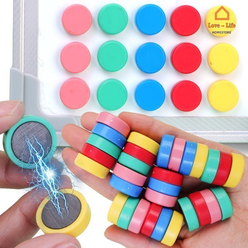 Reusable Message Whiteboard Magnets Stickers - Colorful Fridge Magnets ...