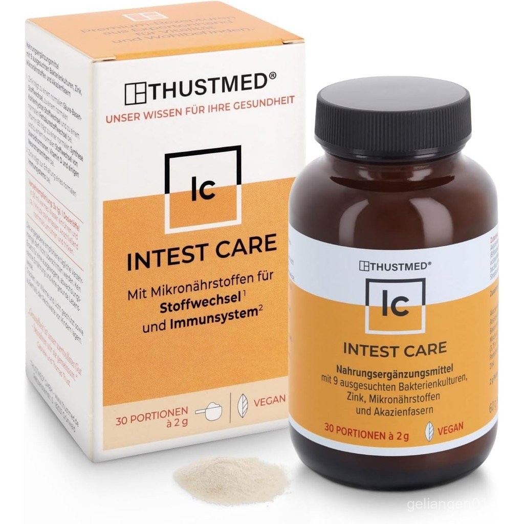 Intest Care - Nine Intestinal Bacteria, Zinc and Vitamin B5, 60 g Tub ...