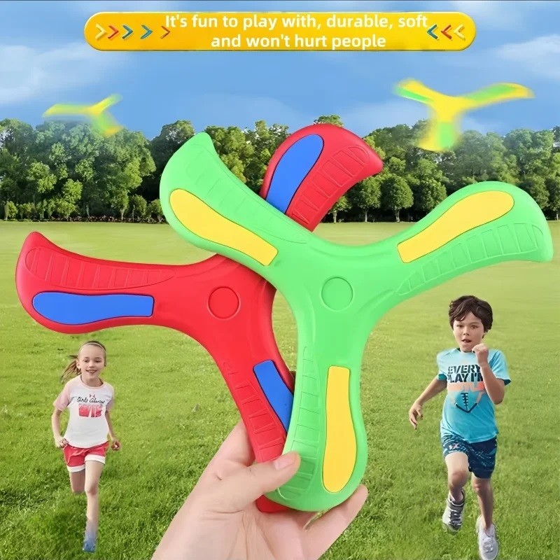 Boomerang Toy Throwback Flying Disc Funny Throw Catch Interactive Toy ...