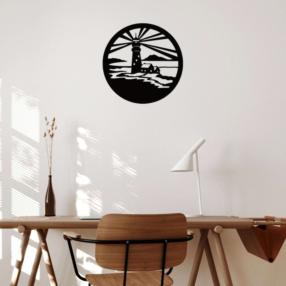Classic Metal Lighthouse Art - Coastal Wall Decor for a Beach House ...