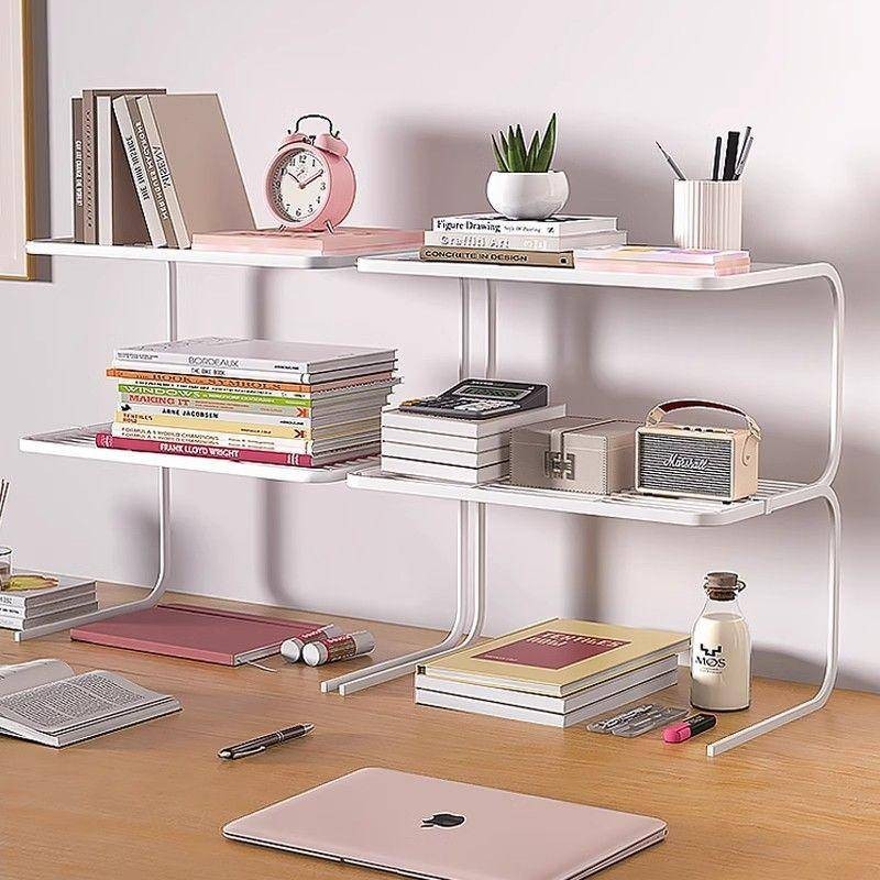 Bookshelf Desktop shelving Desk storage Shelving Desk shelving divider ...