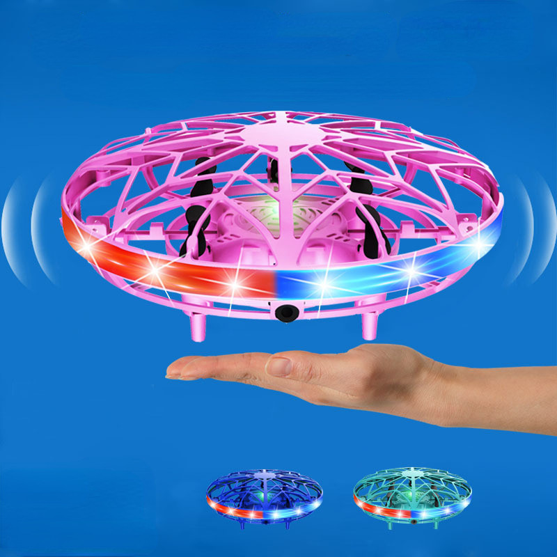 Four-axis UFO toy Children's toy multi-point sensing one throw and fly ...