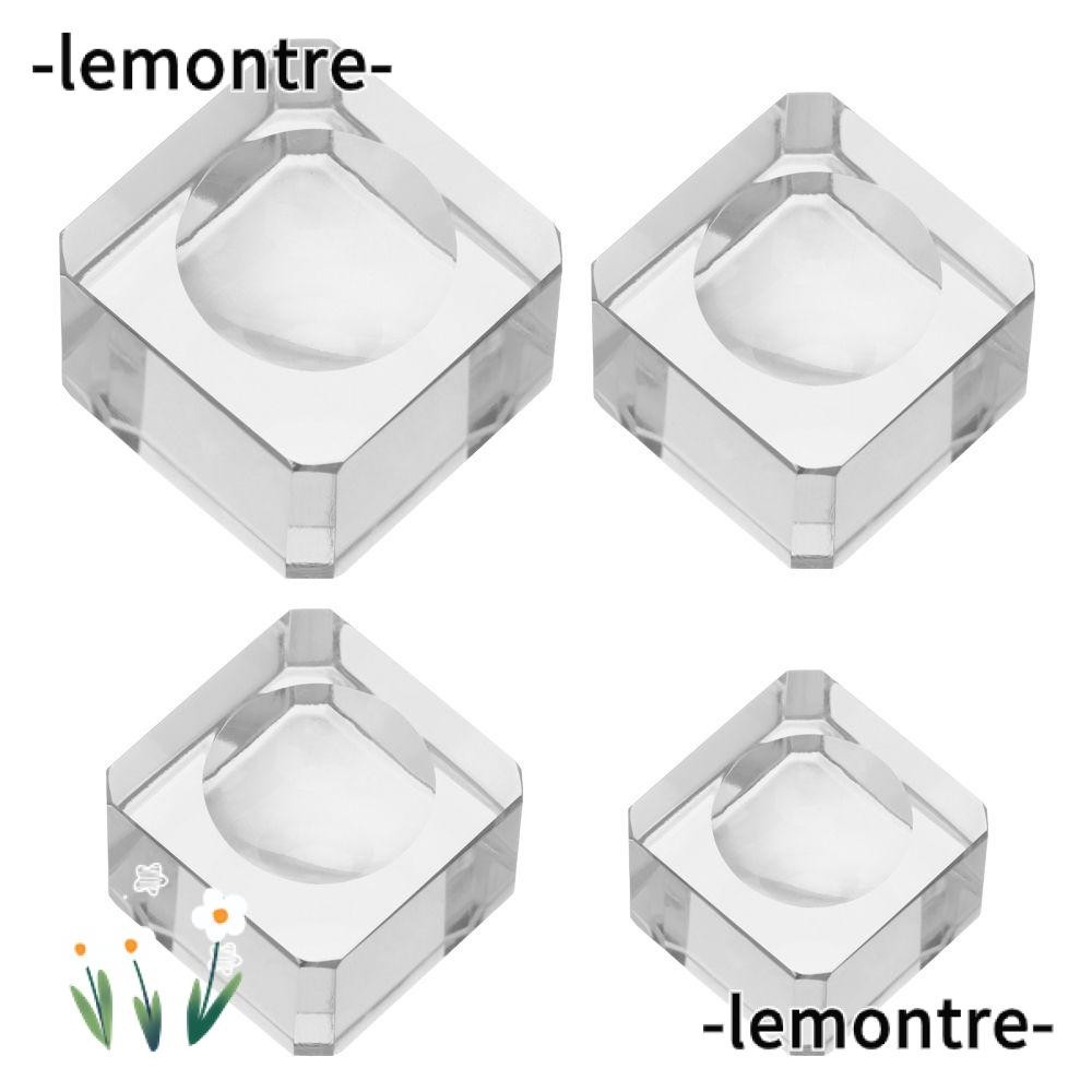 LEMONTRE Crystal Sphere Base Transparent For Ball Glass Glass Holder ...