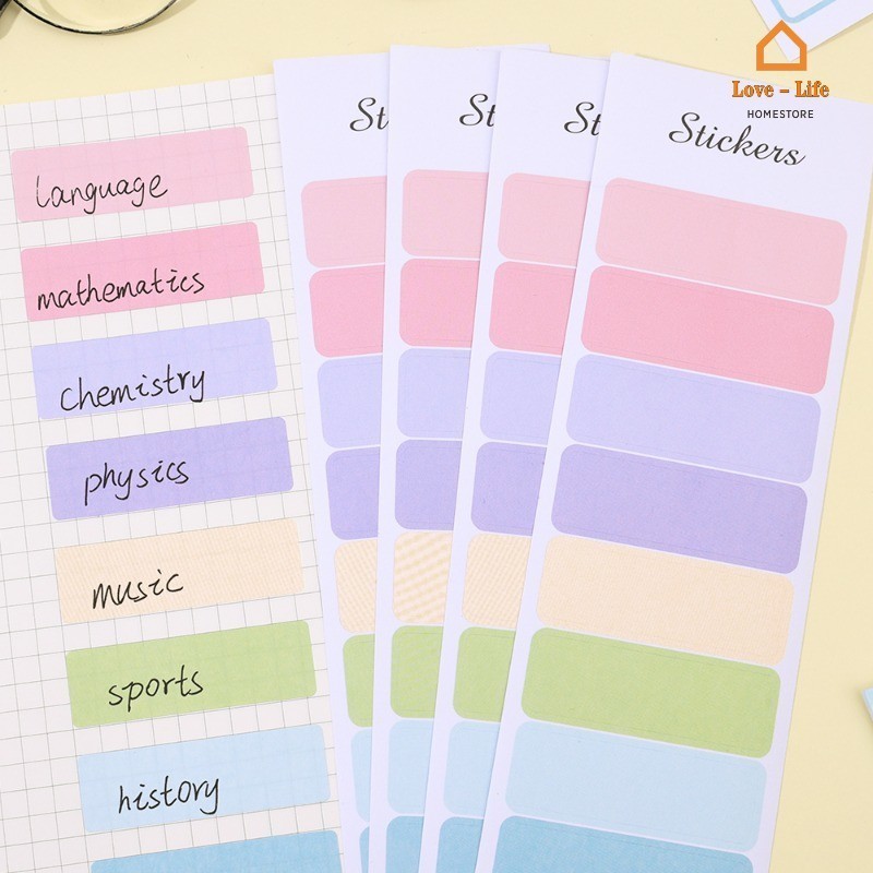 5/10 Sheets Colorful Name Label Stickers For Food Containers File ...