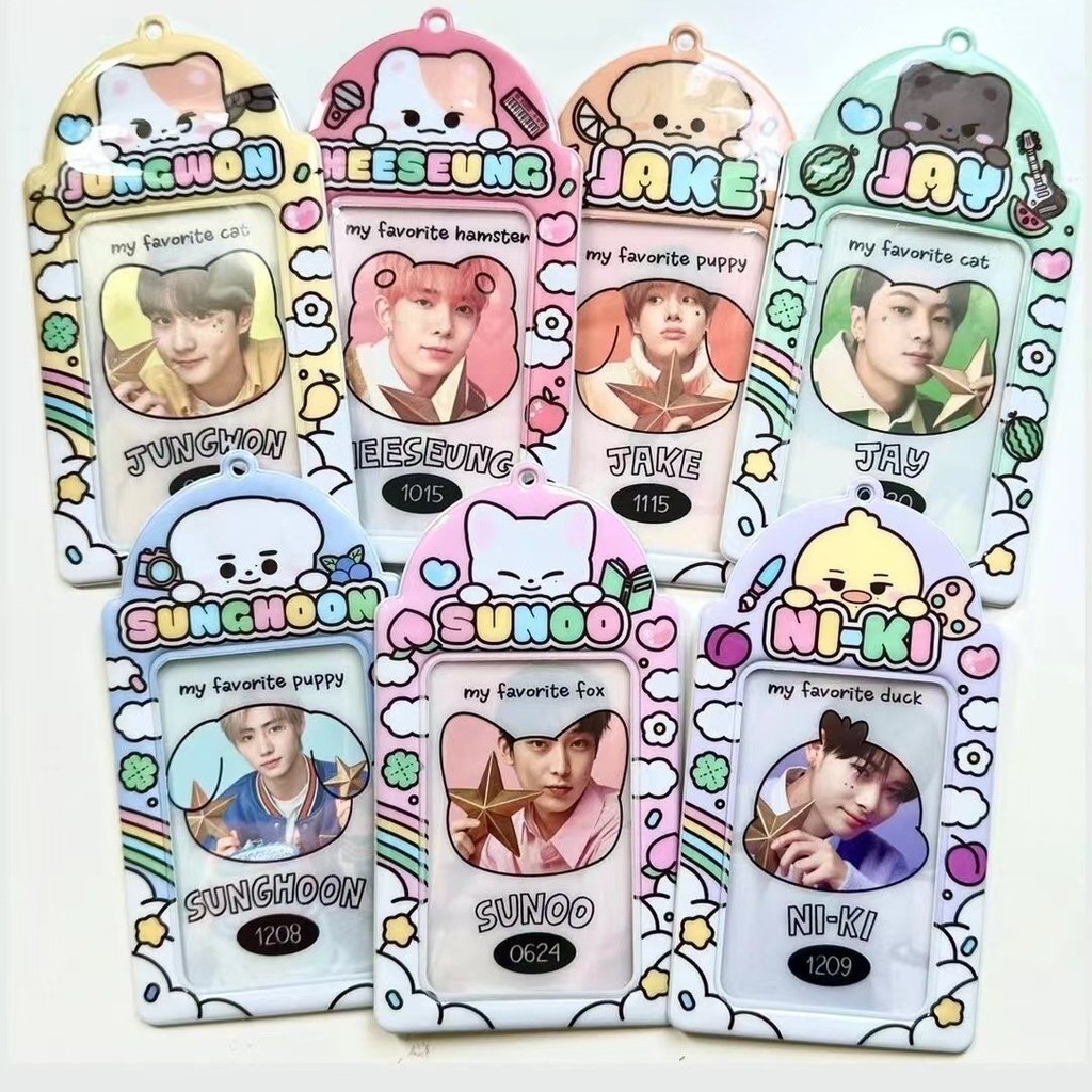 Kpop Idol Enhypen Animal Photo Card Holder Keyring | Shopee Singapore