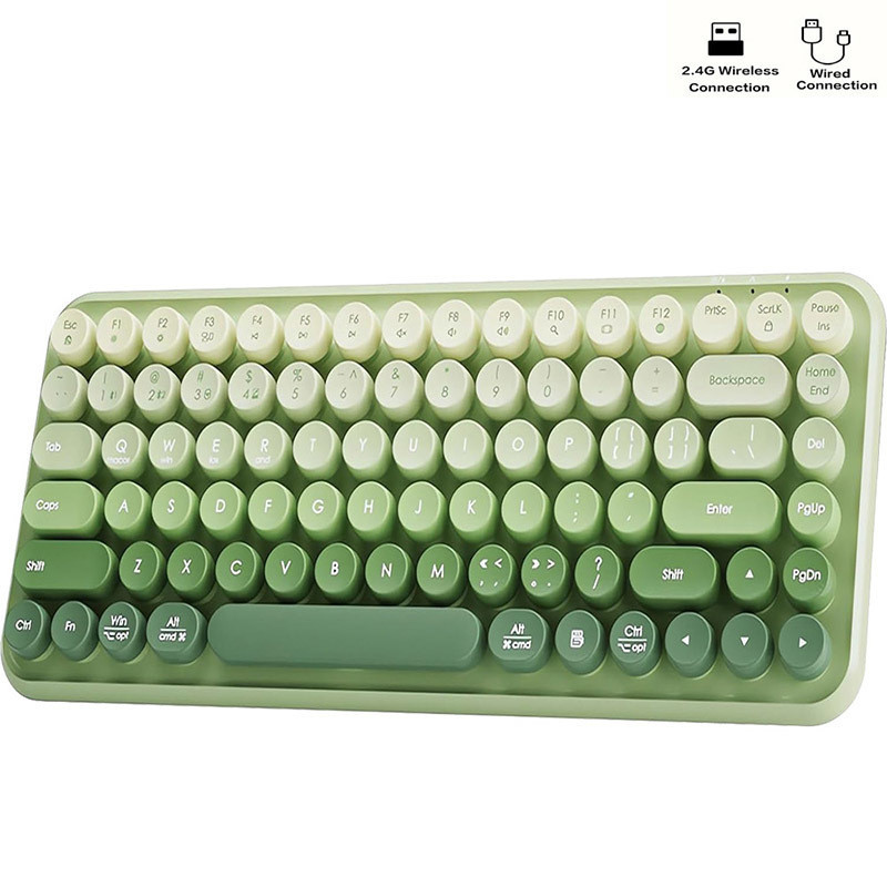 JOMAA Rechargeable Wireless Keyboard 2.4G Triple Mode Wireless Keyboard ...