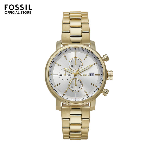 Fossil Men's Rhett Analog Watch ( BQ2852 ) - Quartz, Gold Case, Round ...