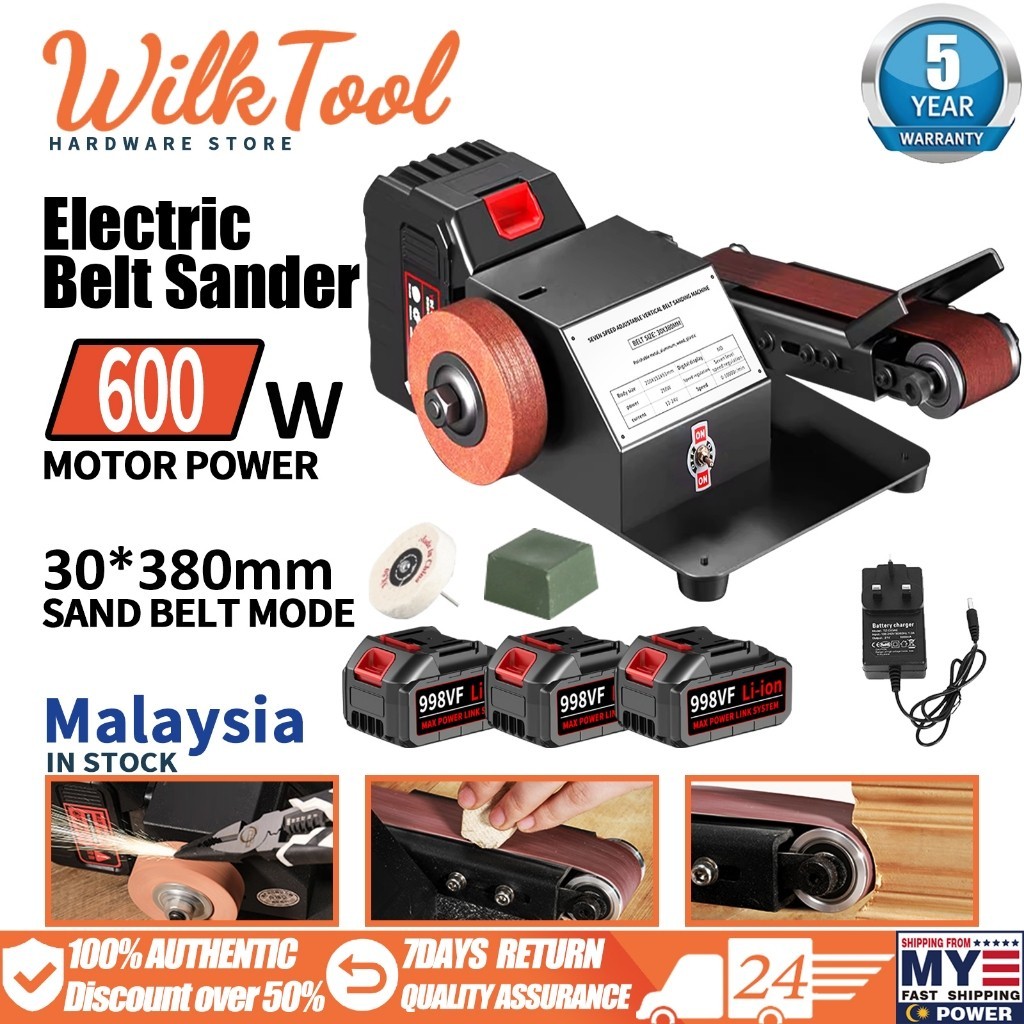 600W Electric Belt Sander Mini Belt Sander Adjustable Belt Sander Bench ...