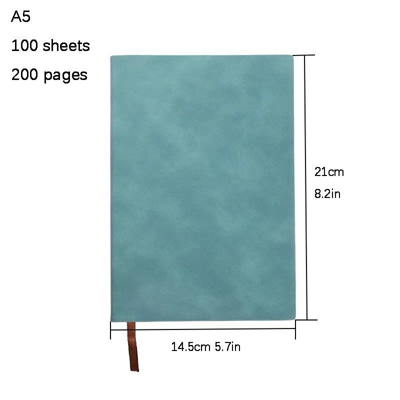 200 Pages Super Thick Notebook Notepad Diary Business Leather Daily ...