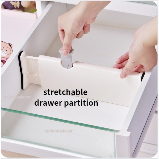 ️Stretchable Drawer Divider Drawer Partition Board Cupboard Partition ...