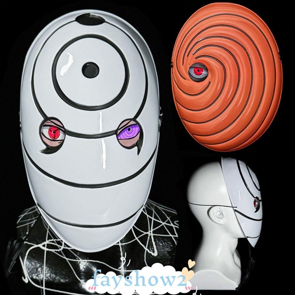 FAYSHOW2 Glowing Naruto , Tobi Uchiha Obito Sharingan Face Cover, Full ...