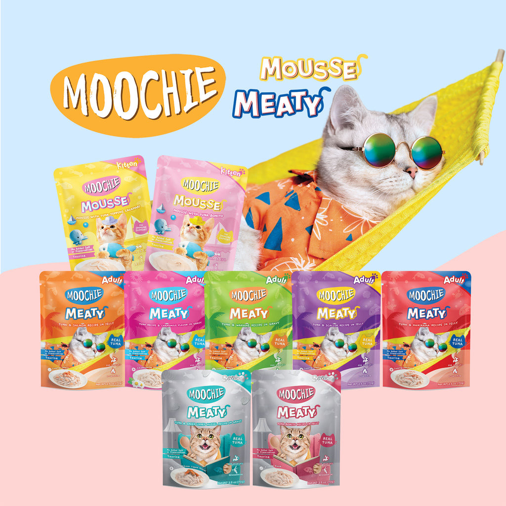 MOOCHIE Meaty and Mousse Series for Cats and Kittens 70g | Shopee Singapore