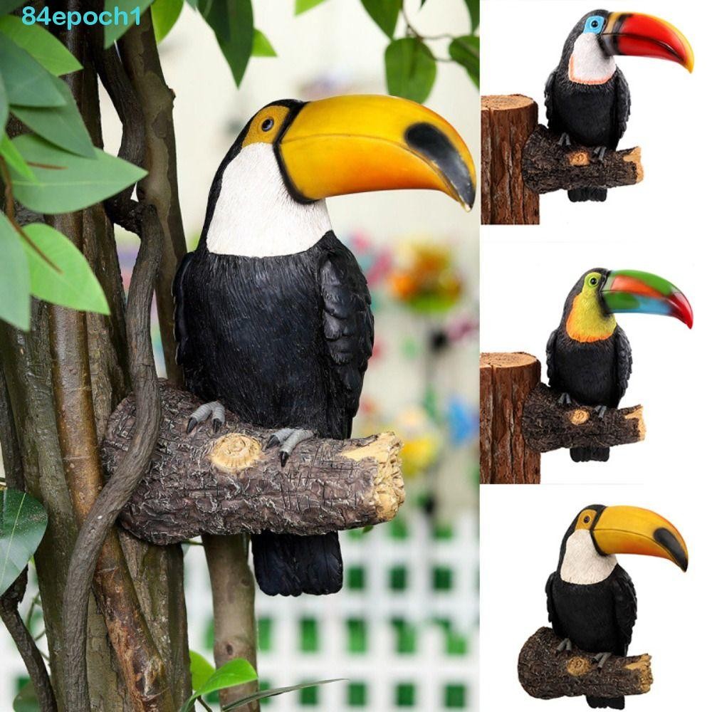 [READY STOCK] Toucan Tree Hugger Statue, Interesting Resin Toucan Bird ...