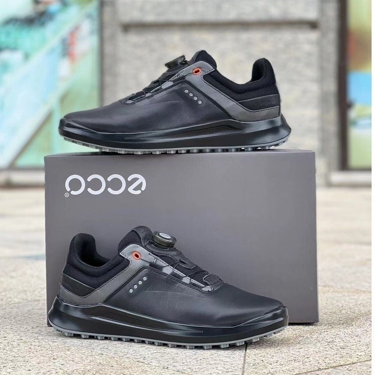 ECCO Golf men's shoes Fashionable and comfortable casual shoes Genuine ...