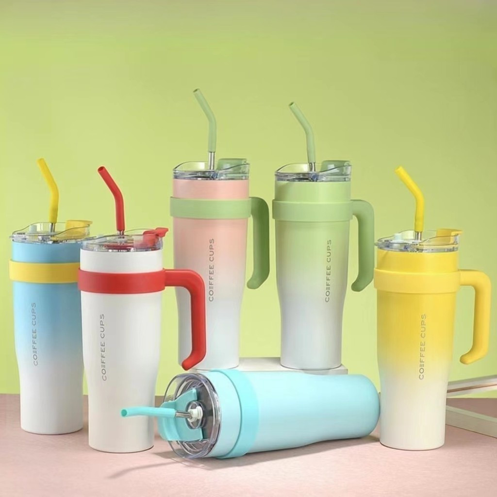 Big Mac Thermos 1200ml Cup Handle Portable American Coffee Cup Office ...