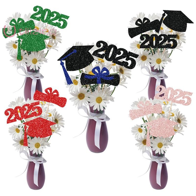 [UtilizingS] 18Pcs Single Sided 2025 Graduation Party Centerpiece ...