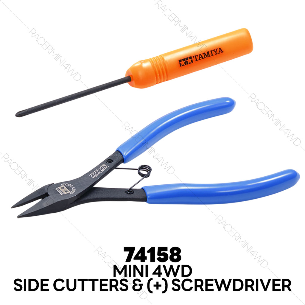 TAMIYA Mini 4WD Tools (Side Cutters (+)Screwdriver) 74158 | Shopee ...