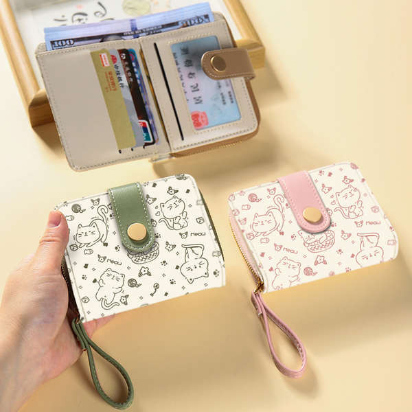 card holder wallet 2025 New Style Simple Japanese Wallet Female Short ...