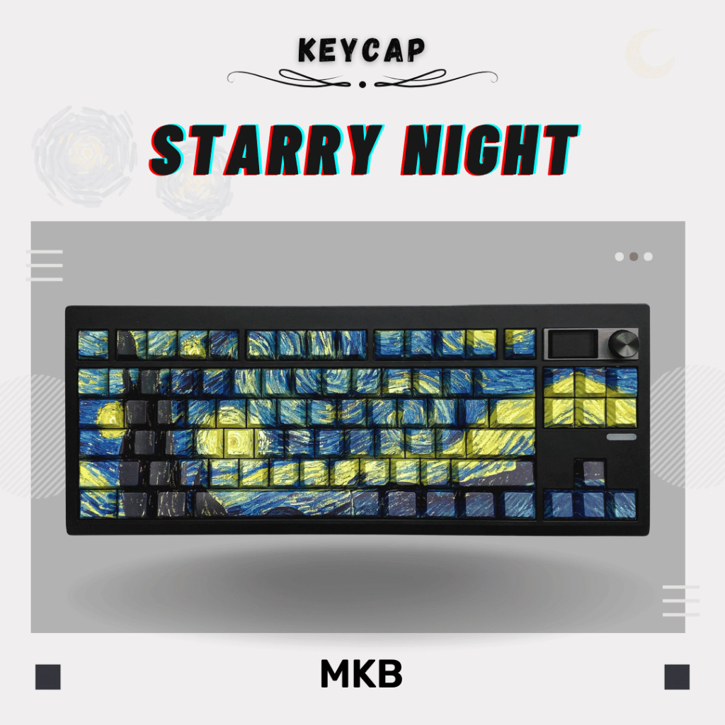 Starry Night Side Legend Shine Through PBT Dye-Sublimation Cherry ...
