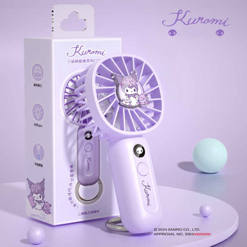 Sanrio Characters DY-898 Kuromi Handheld Desktop Small Fan Melody ...