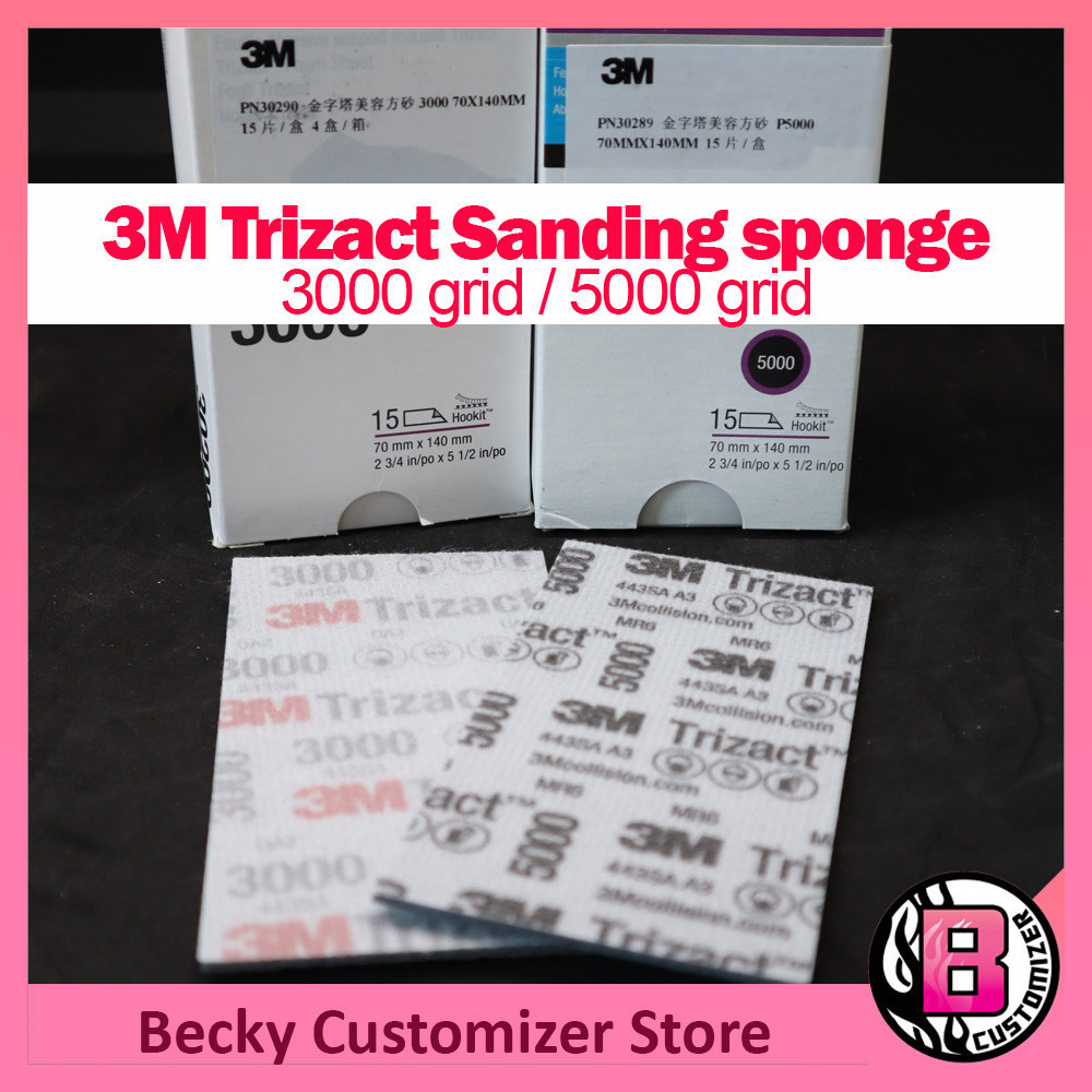 3M Trizact Abrasive Foam Sheet (3000 & 5000 grid) | Shopee Singapore