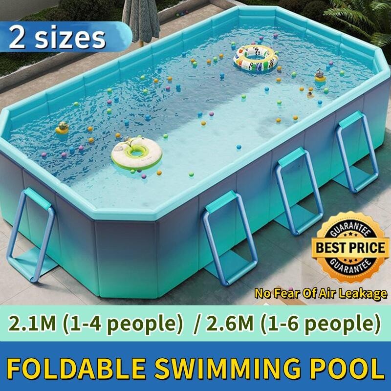 Large Foldable Inflatable Swimming Pool for Children Home Outdoor Use ...