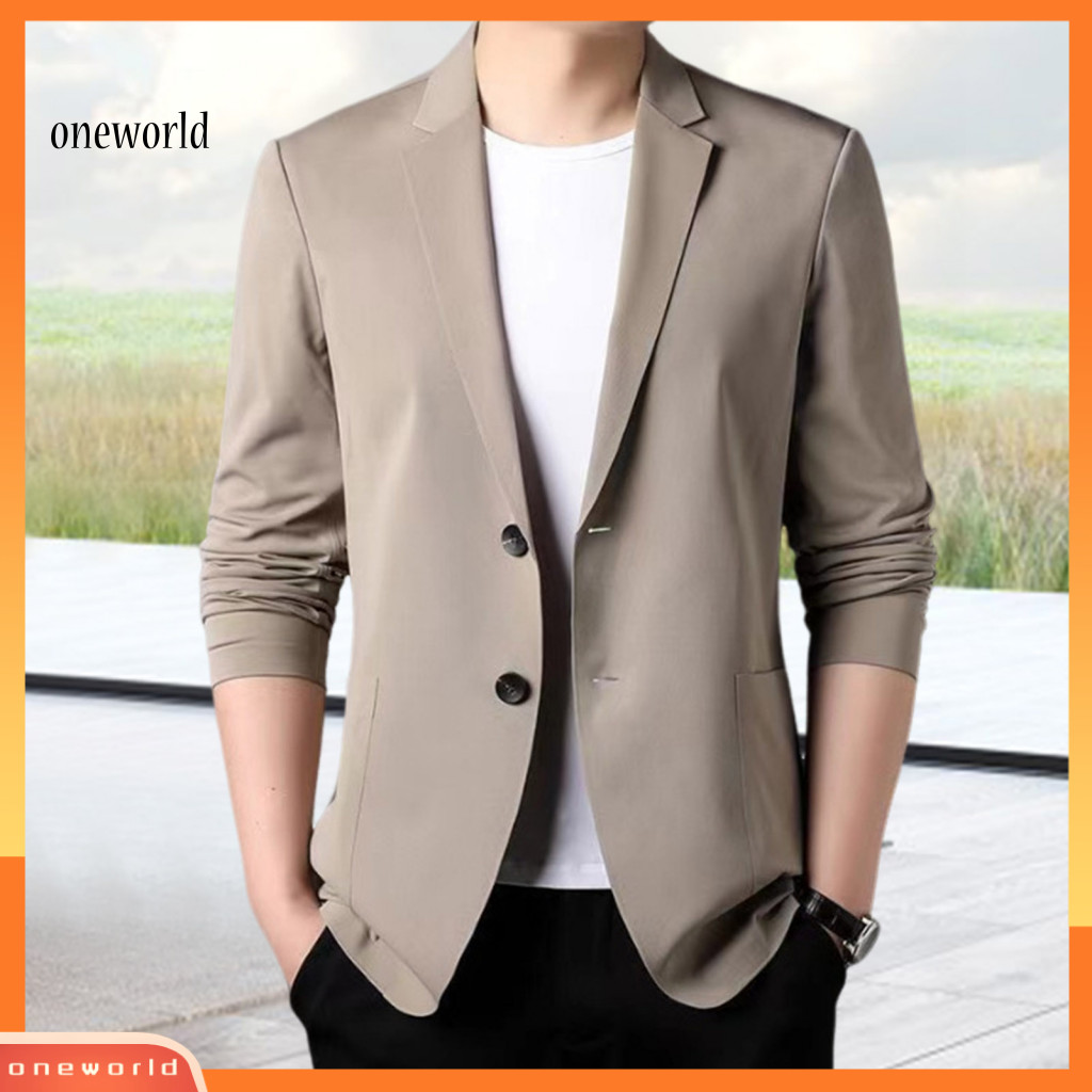 Oneworld| Smooth Routing Suit Jacket Business Formal Suit Coat Classic ...