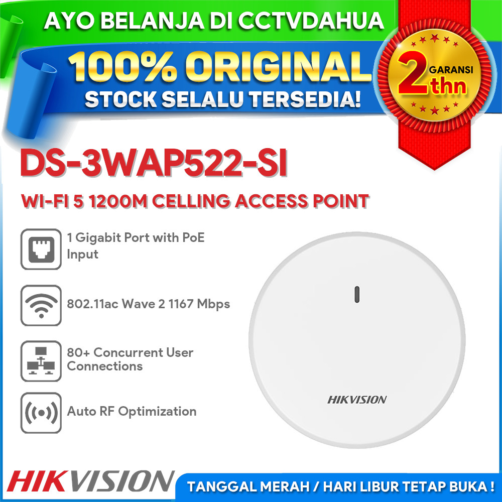 HIKVISION DS-3WAP522-SI WIFI 5 1200M CELLING ACCESS POINT WI-FI ...