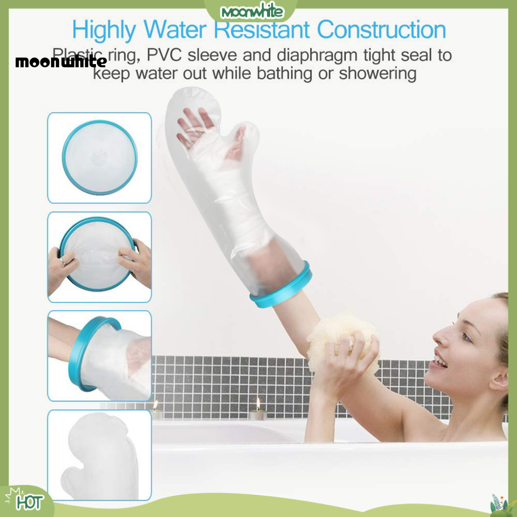 [MOONWHITE] Kids Arm Cast Cover Adults Arm Cast Cover Waterproof Arm ...