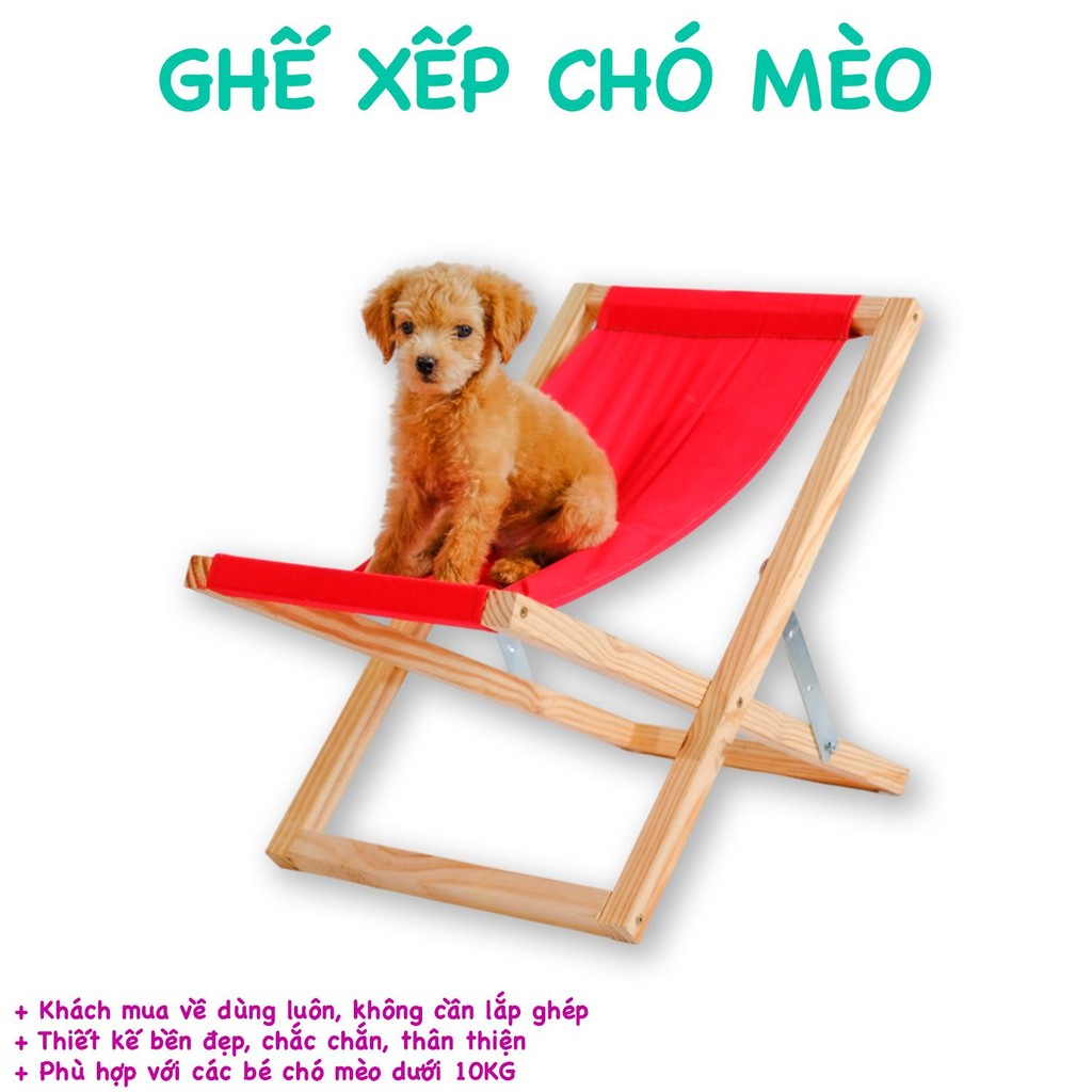 Folding Chair for Dogs and Cats / Folding Pet Chair Made of Wood ...